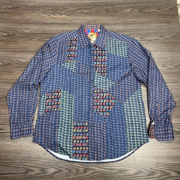 Robert Graham | Shirts | Robert Graham Multicolored Check Patchwork ...